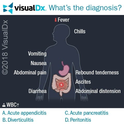 Stomach Pain, Fever, Chills Leads Man to the ER - Let’s Diagnose | VisualDx